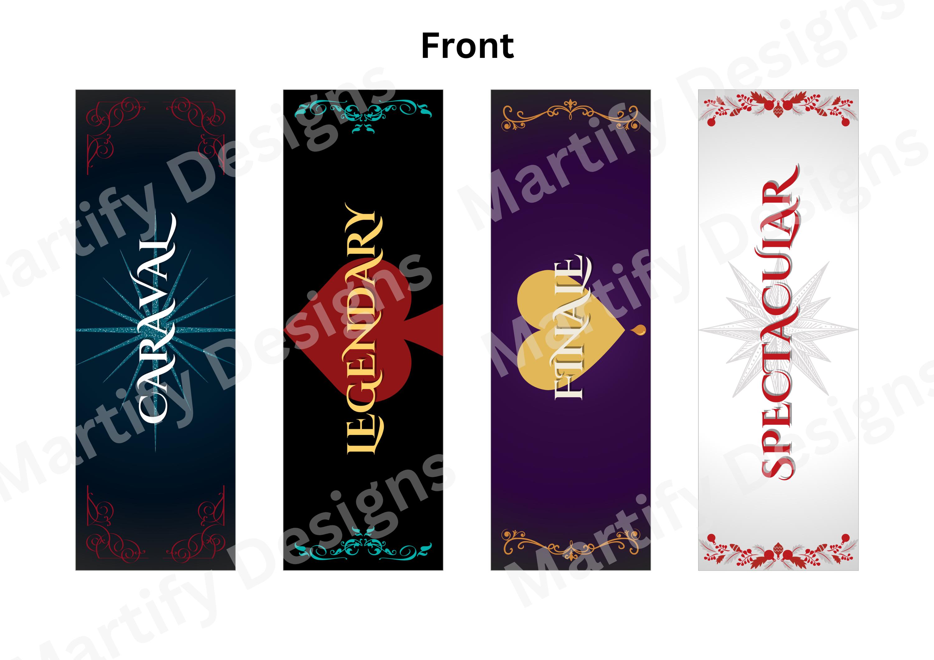 Printable Bookmarks Inspired by the Caraval Series by Stephanie Garber ...