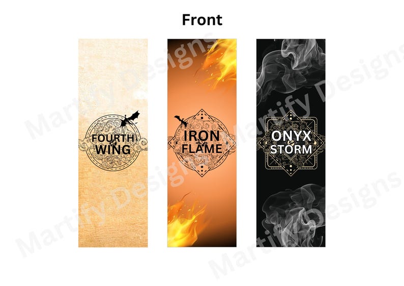 Fourth Wing Bookmarks: Dragon Rider Fantasy Art (digital Download) - Etsy