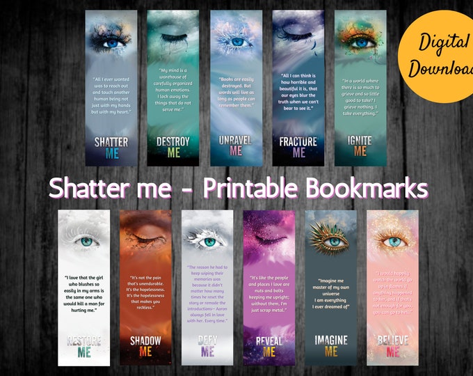 Shatter Me Series by Tahereh Mafe, 11 Mini Books, Shatter Me, Unravel ...