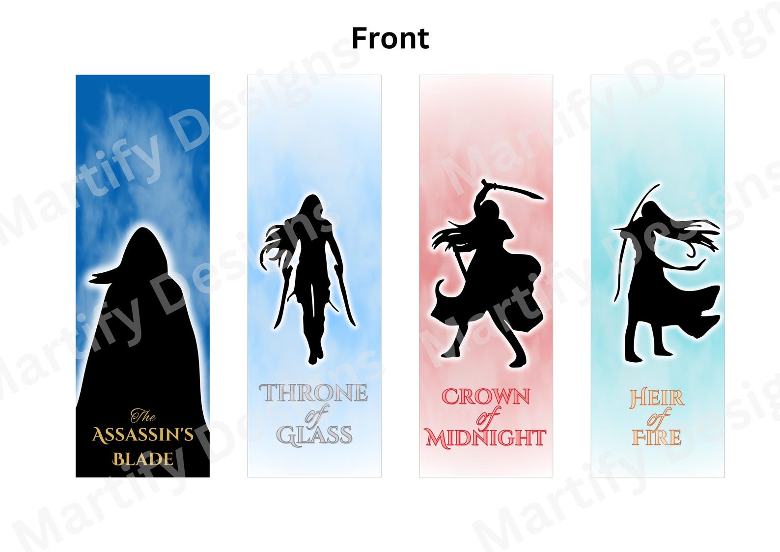 Printable Bookmarks Inspired by the Throne of Glass Series by Sarah J ...