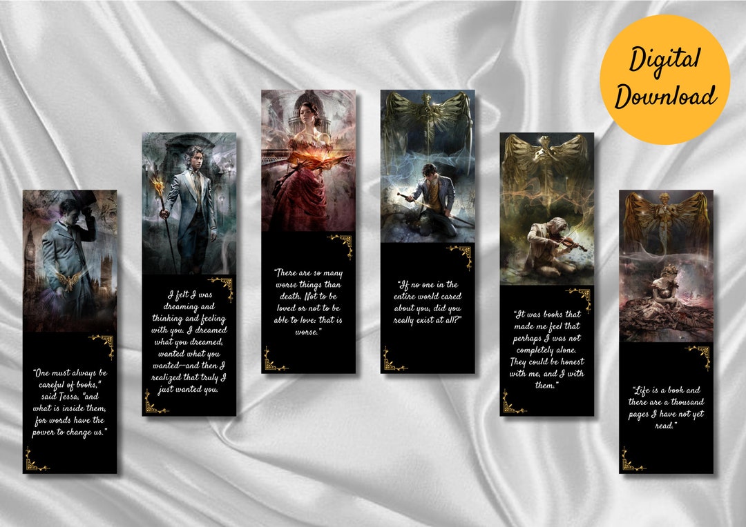 Printable Bookmarks Inspired by the Infernal Devices by Cassandra Clare ...