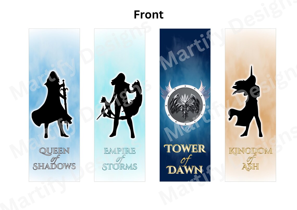 Printable Bookmarks Inspired by the Throne of Glass Series by Sarah J ...