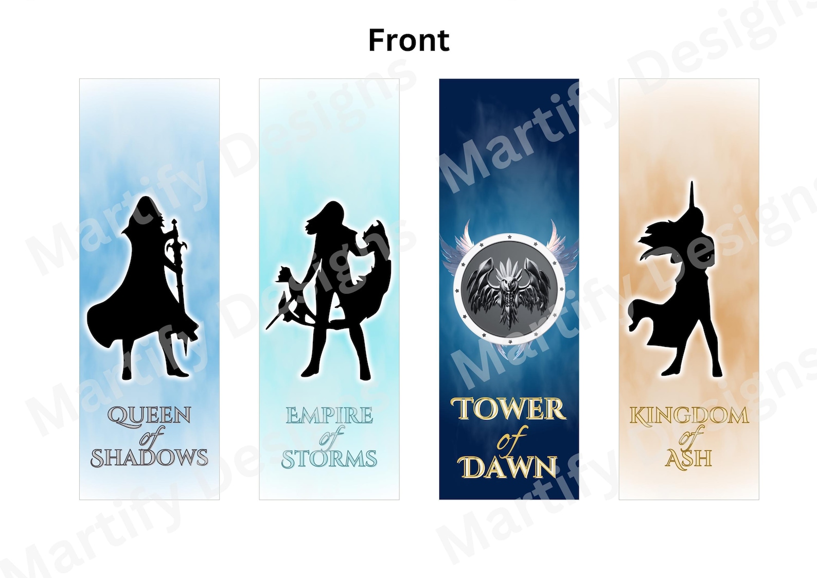 Printable Bookmarks Inspired by the Throne of Glass Series by Sarah J ...