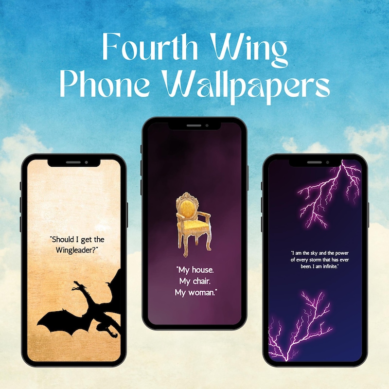 Fourth Wing Wallpaper - Etsy
