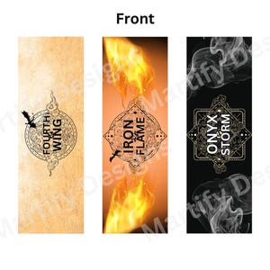 Fourth Wing Bookmarks: Dragon Rider Fantasy Art (digital Download) - Etsy