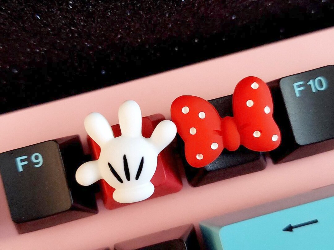 Mickey and Minnie Mouse Inspired Keycaps Artisan Disney - Etsy UK