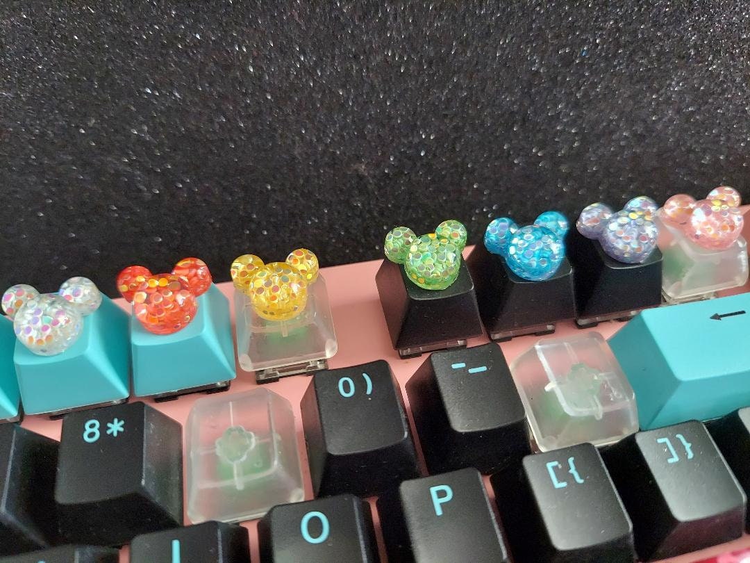 Iridescent Mickey Inspired Keycap - Etsy