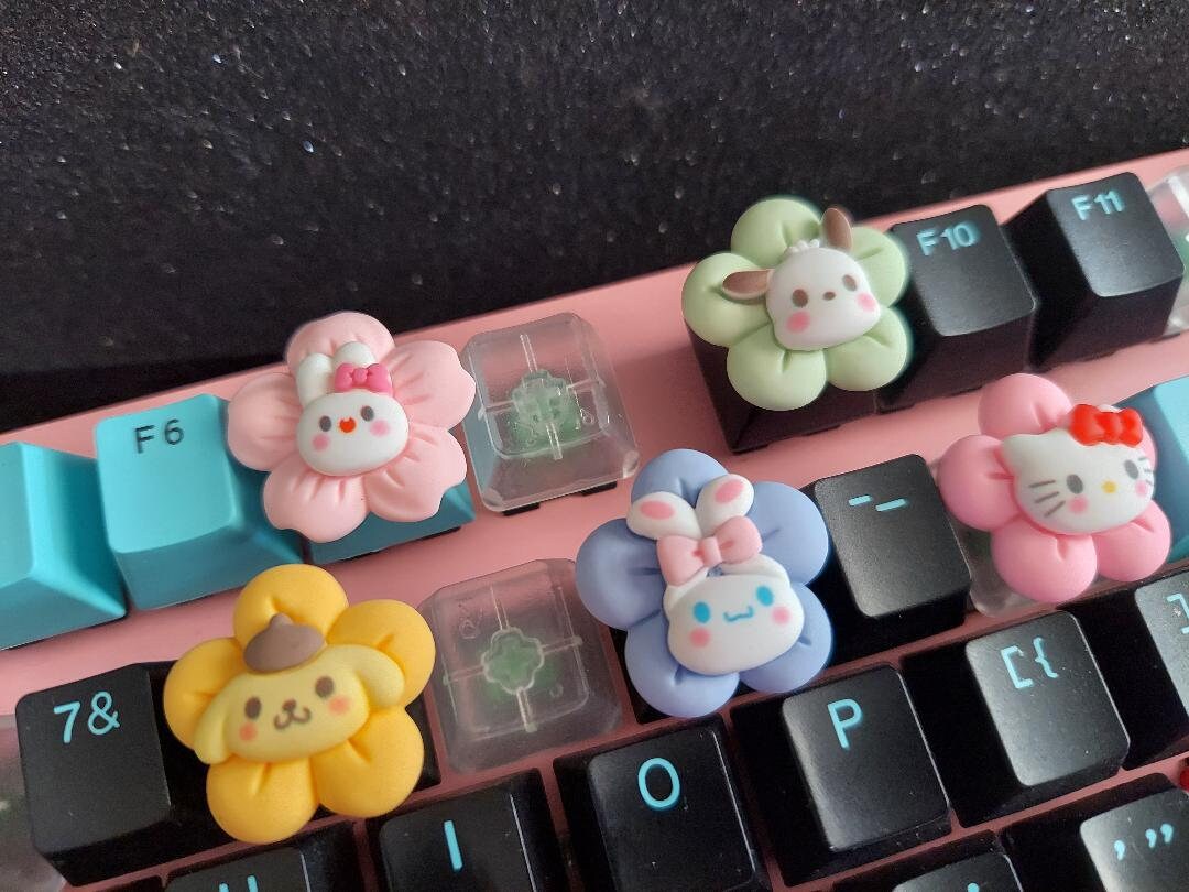 Kitty and Friends Inspired Keycaps - Etsy