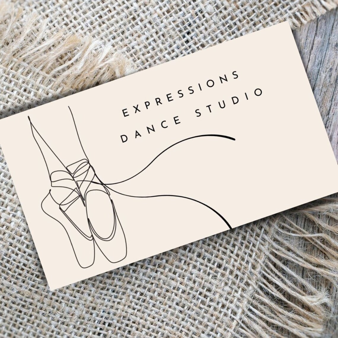 Ballet Studio Business Card Ballerina Card Dance Studio - Etsy