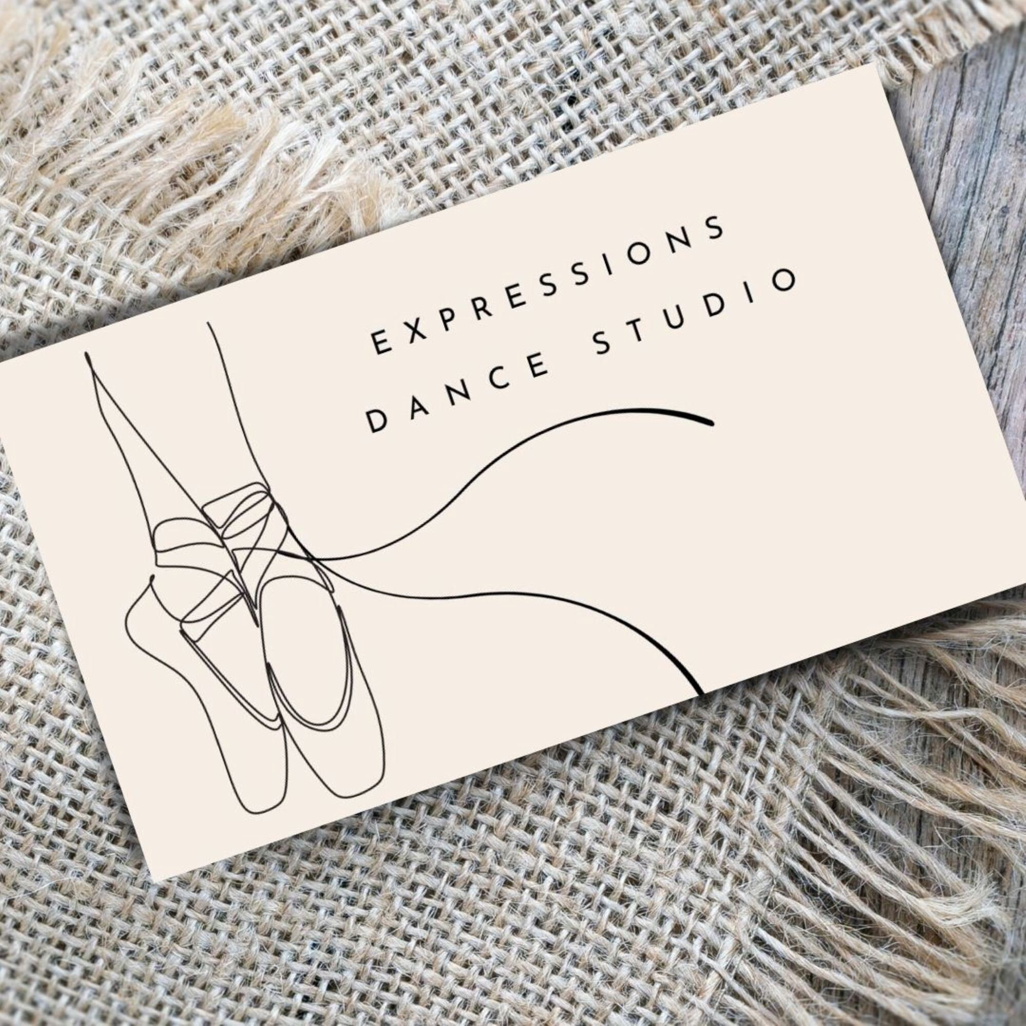 Ballet Studio Business Card Ballerina Card Dance Studio - Etsy