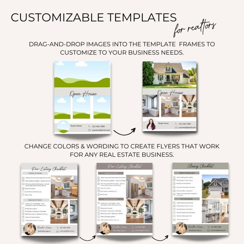 Real Estate Editable Flyer Templates, Realtor Flyers, 7 Realtor ...