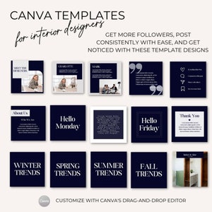 Interior Design Carousel Templates, Interior Designer Social Media ...