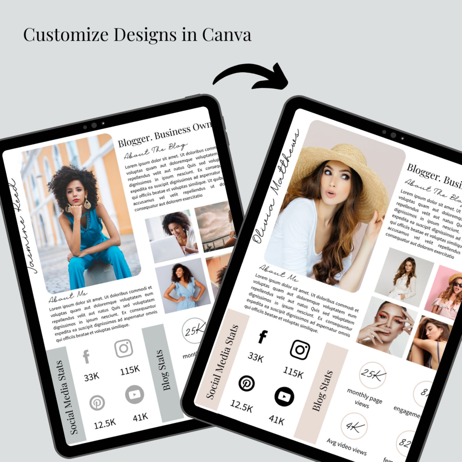Influencer Media Kit, Blogger Marketing Toolkit, Press Kit, Company ...