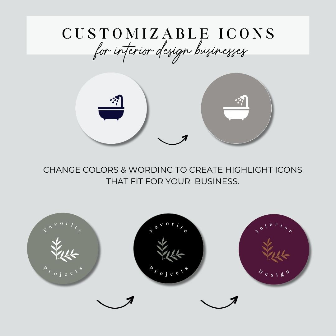 Interior Designer Instagram Highlight Covers, Home Decorator Story ...