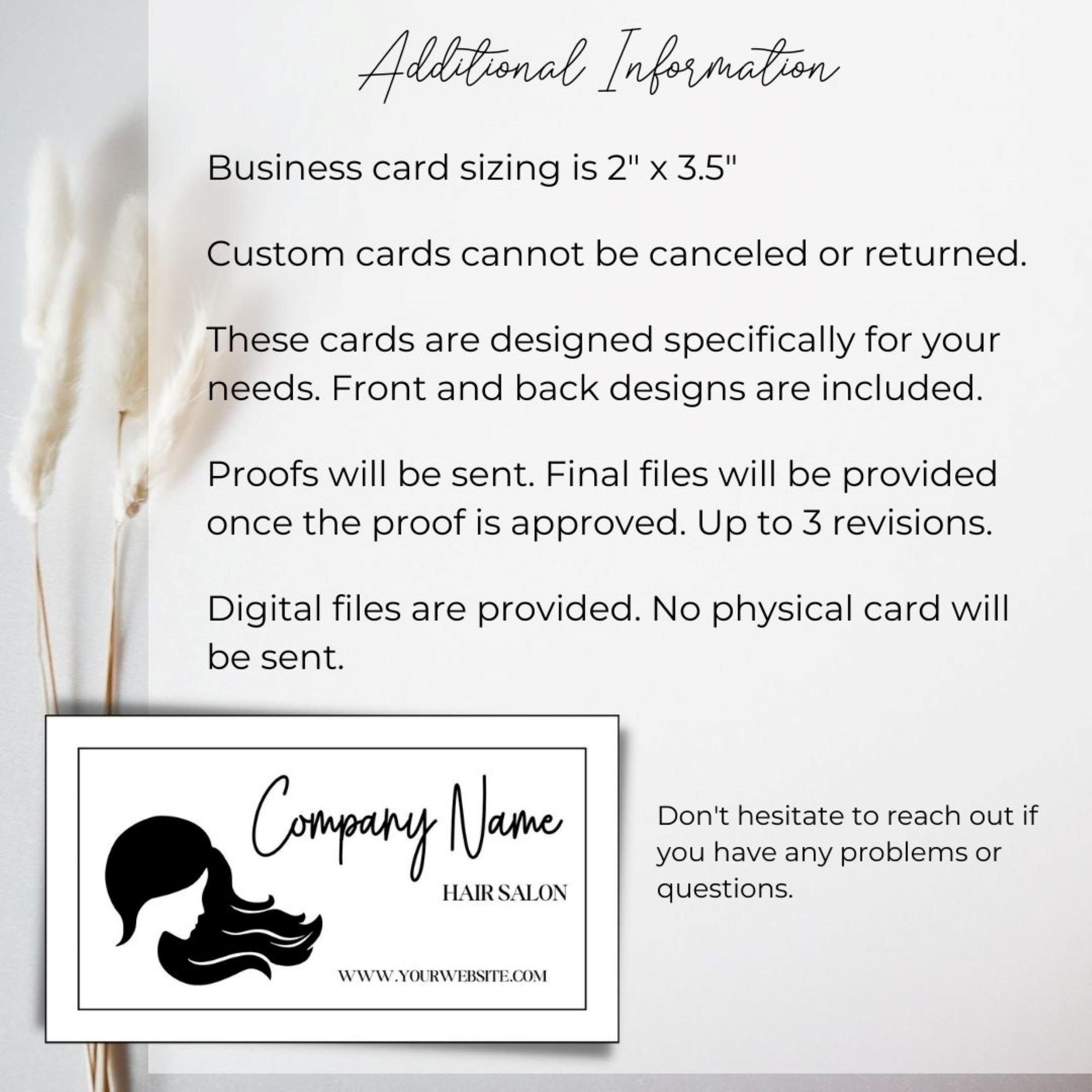 Hair Stylist Business Cards Ideas