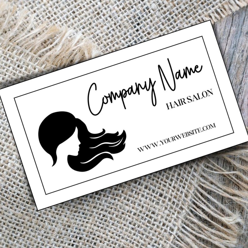 Hair Salon Card, Hair Business Card, Hair Stylist Card, Salon Business ...