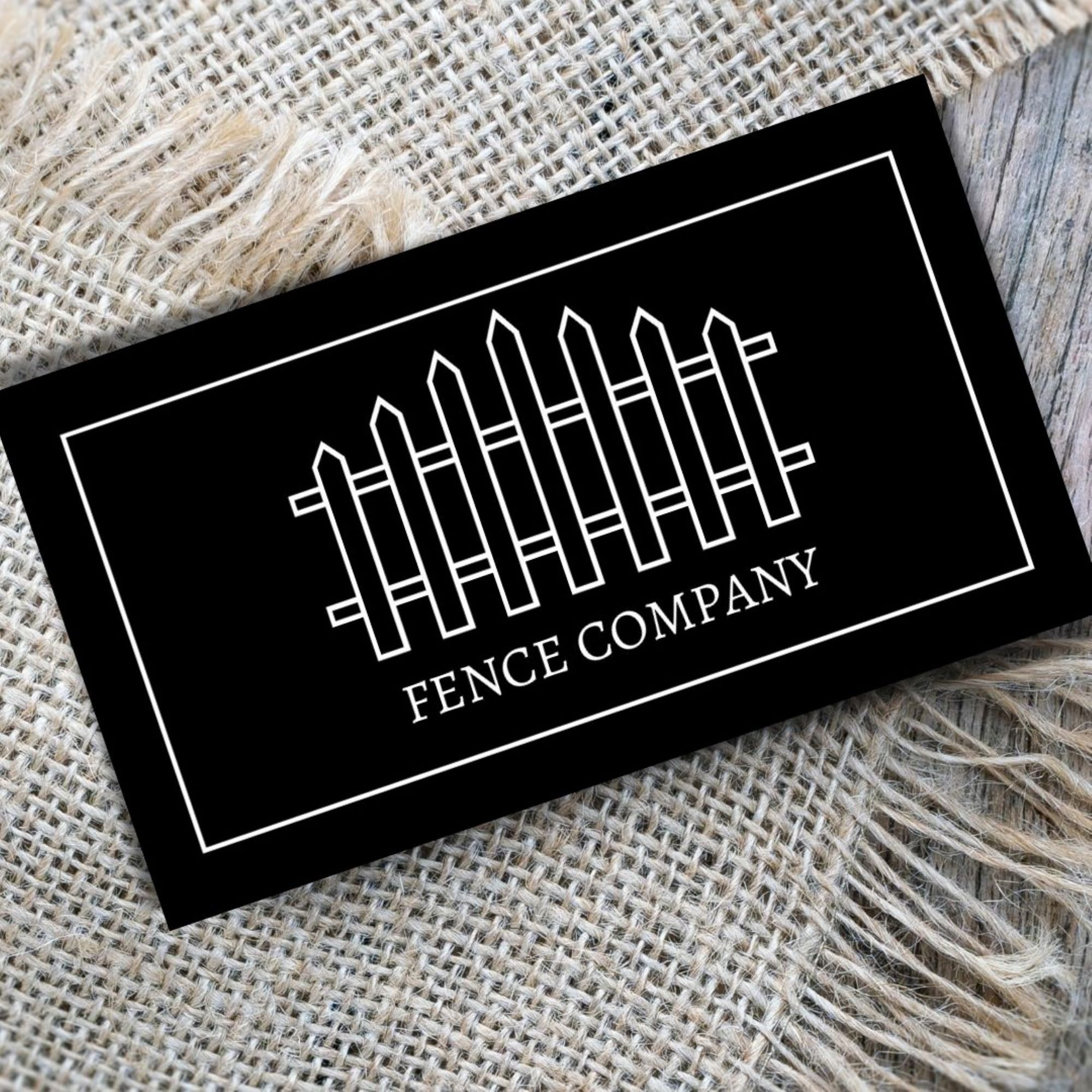 Fence Company Business Card, Fence Business Card, Fence Builder ...