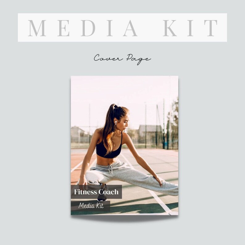 Fitness Influencer Media Kit Template: Canva Press Kit (2 Page) - Etsy