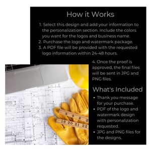 Contractor Logo & Watermark Package, Construction Logo, General ...