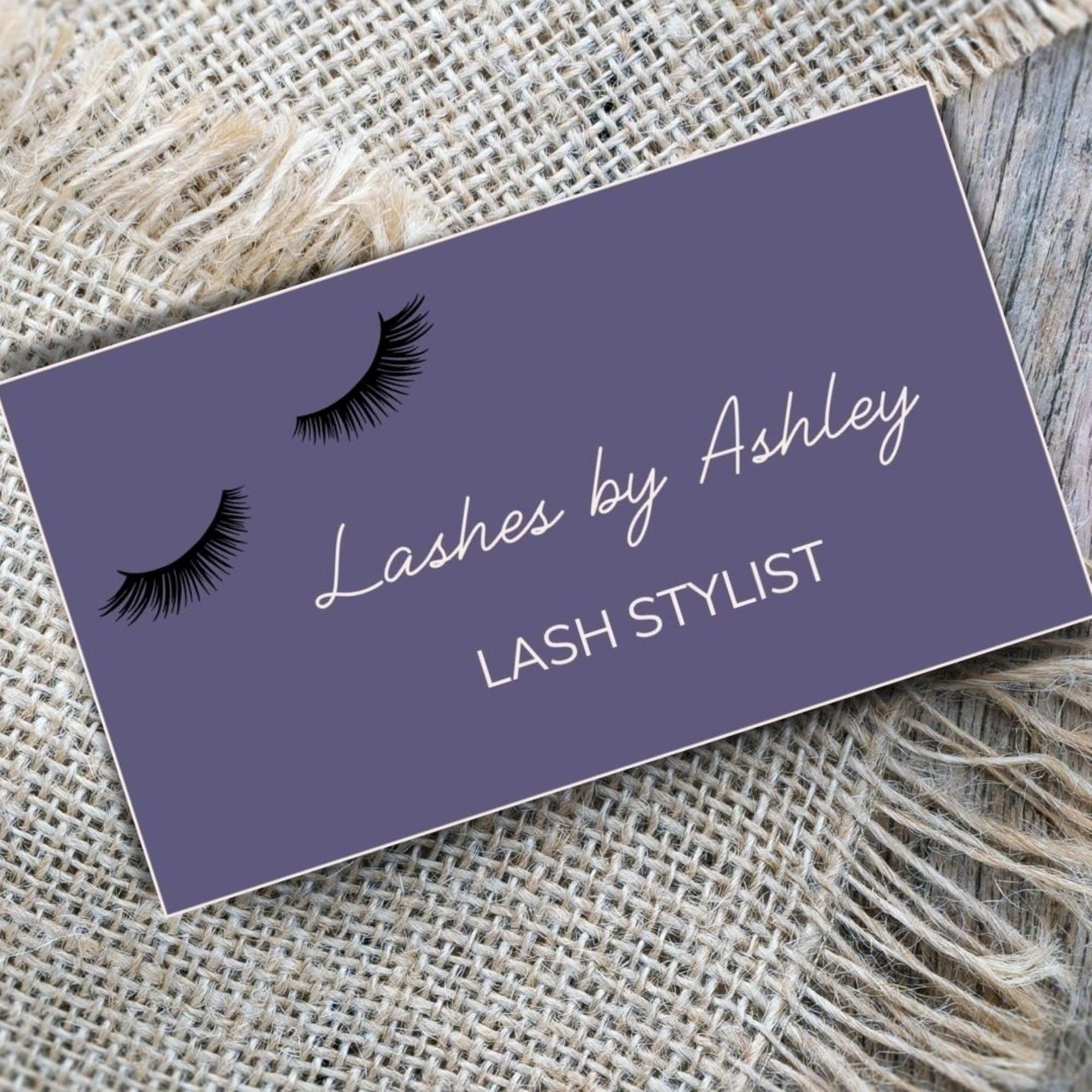 Eyelash Business Card, Lashes Business Card, Lash Artist Card, Lash ...