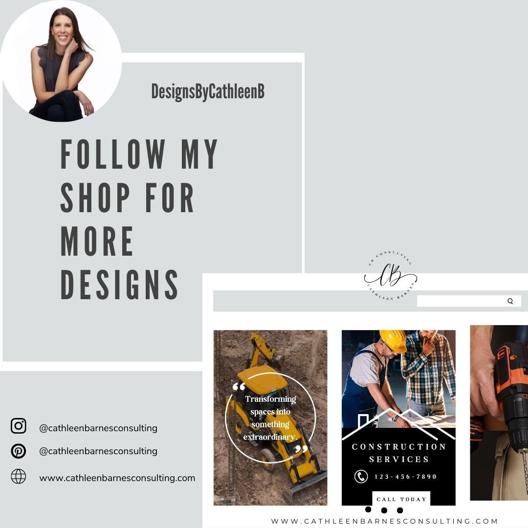 Construction Instagram Highlight Covers, General Contractor Story Icons ...