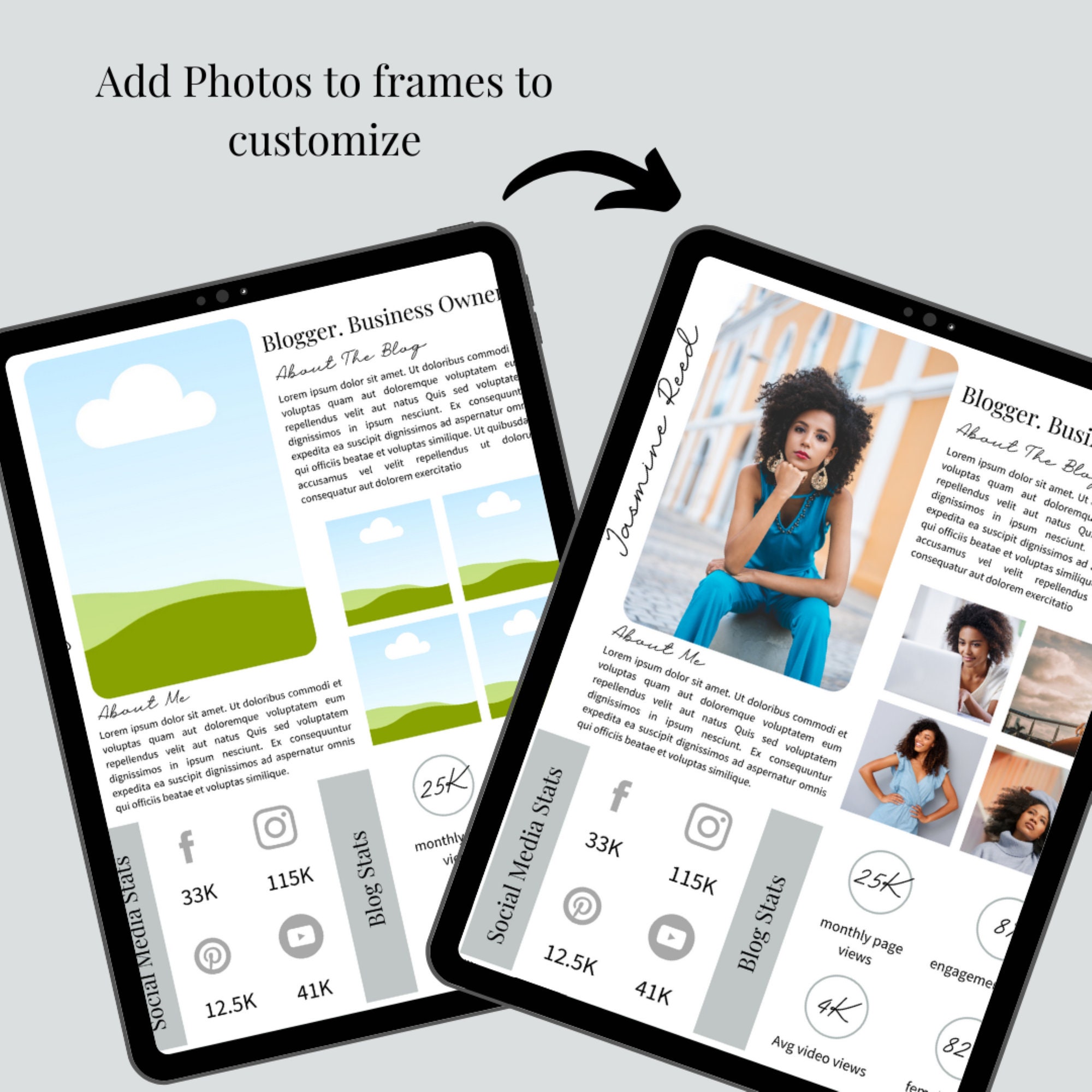 Influencer Media Kit, Blogger Marketing Toolkit, Press Kit, Company ...