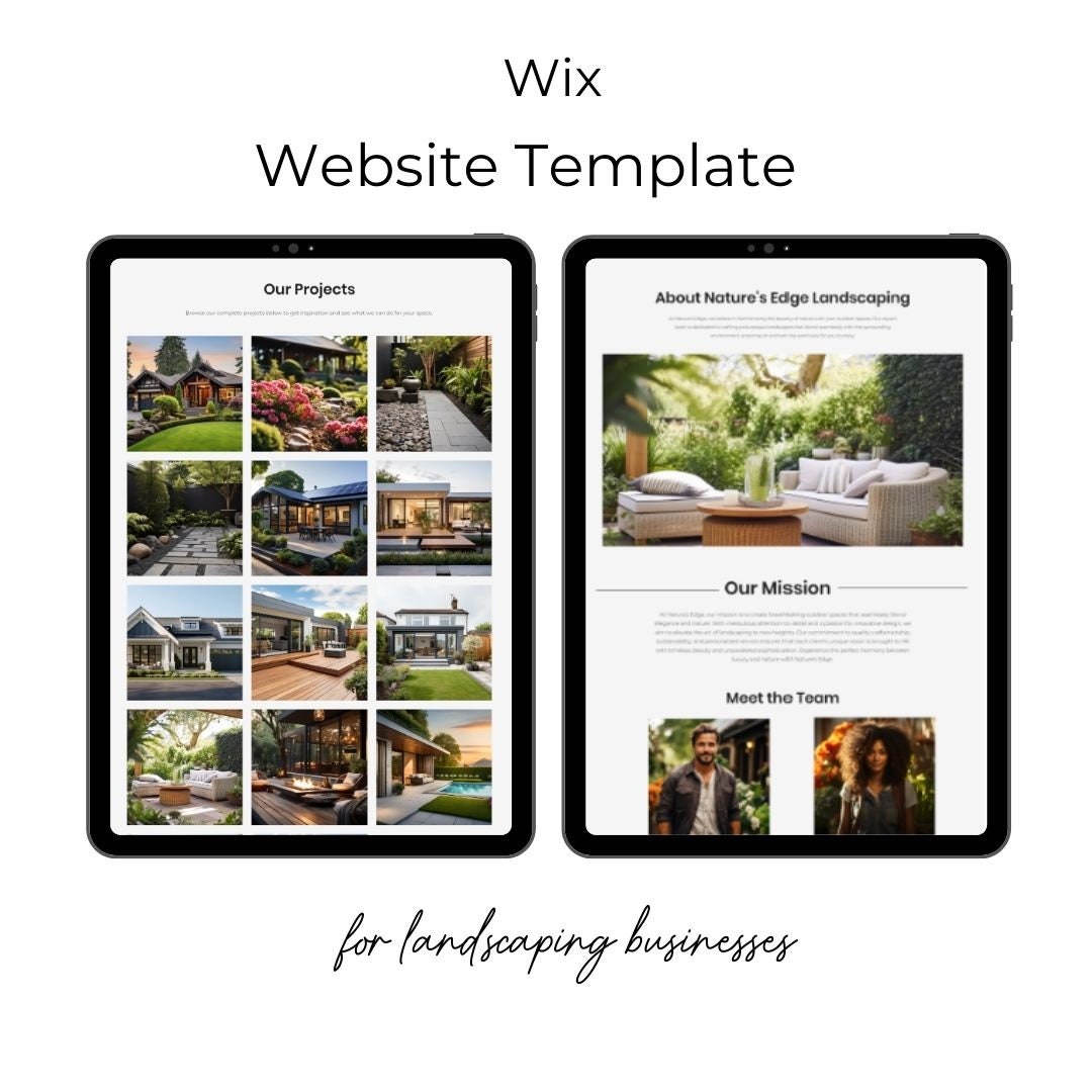 Wix Website Template for Landscaping Businesses, Landscaper Website ...