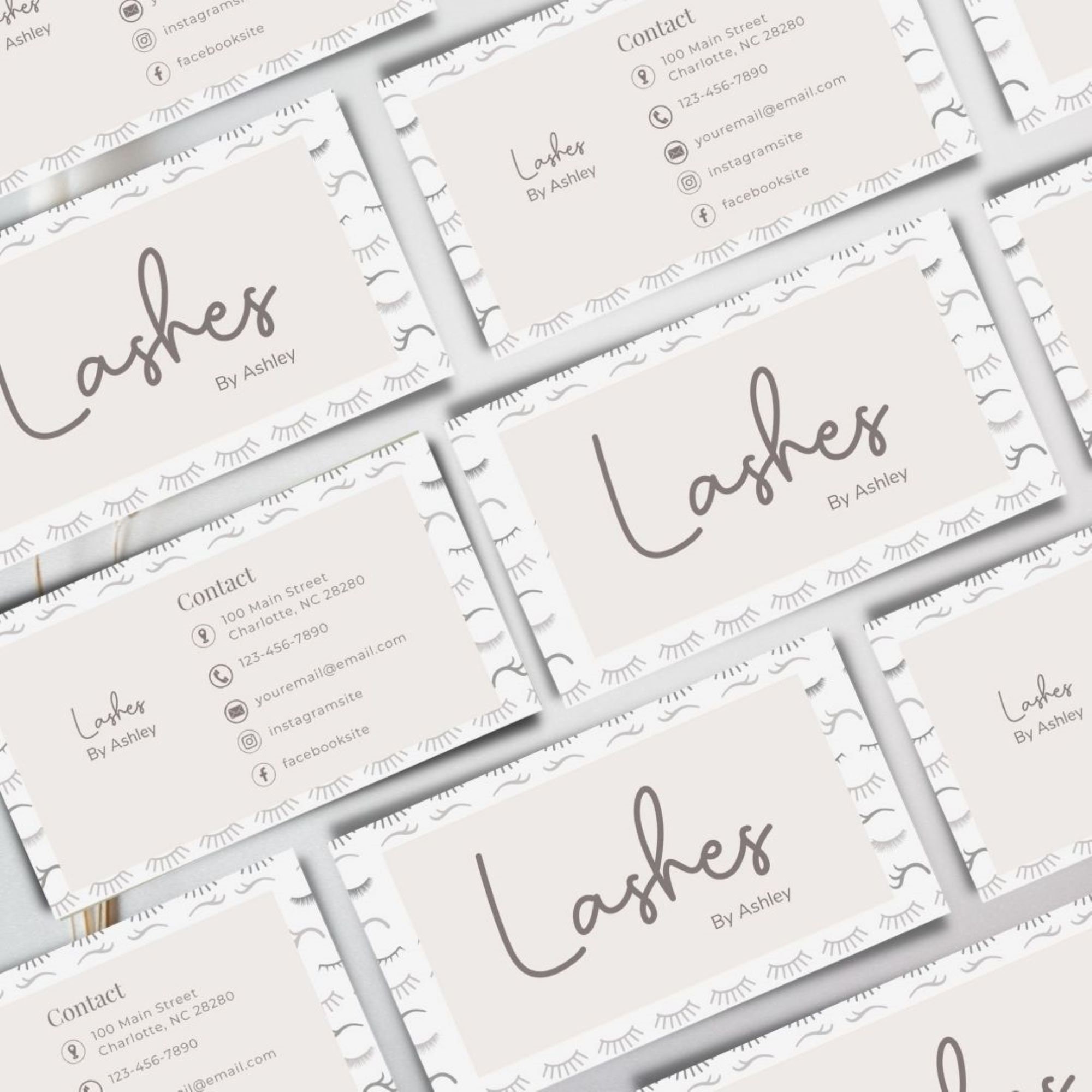 Lash Business Card, Eyelash Business Card, Eyelash Extension Business ...