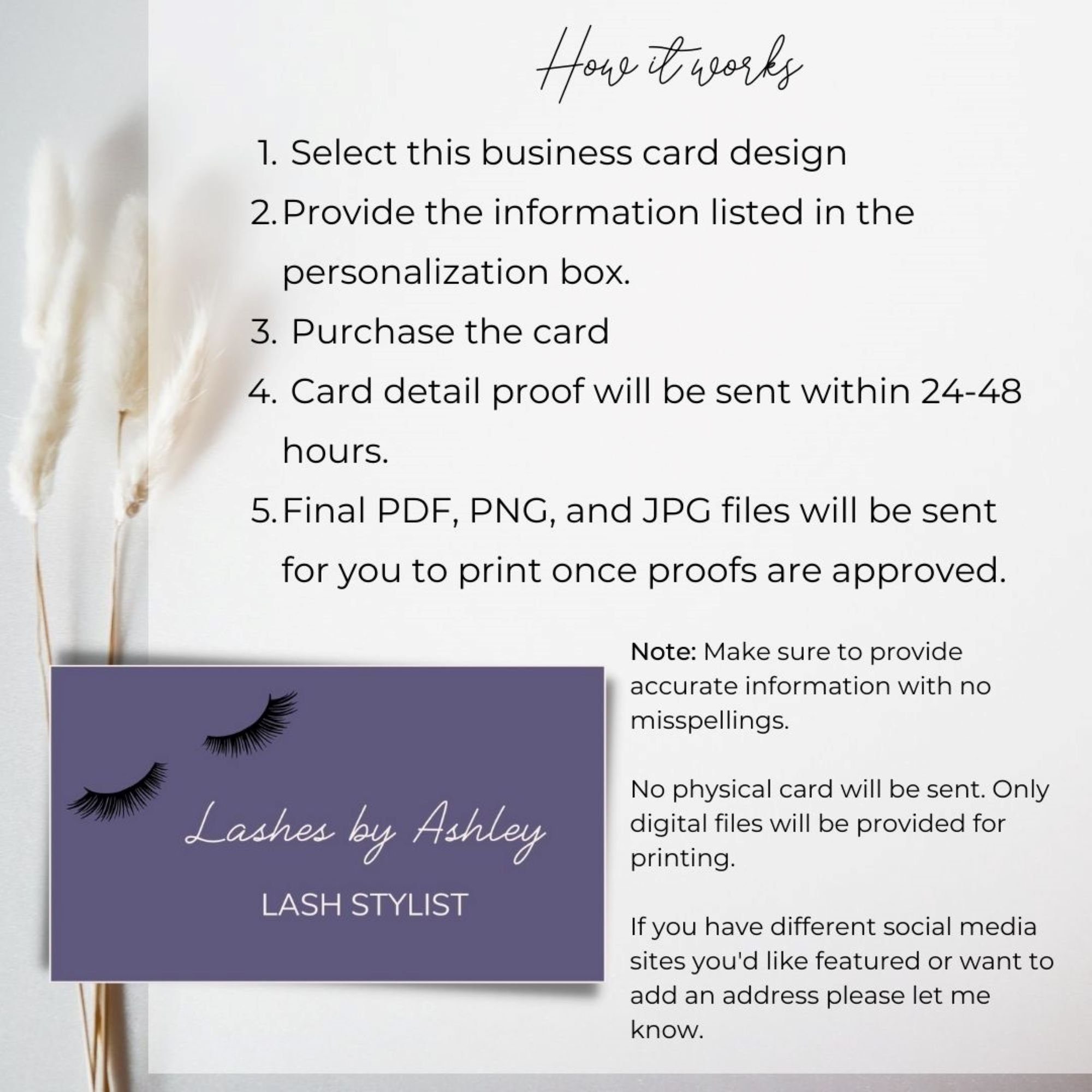 Eyelash Business Card Lashes Business Card Lash Artist Card - Etsy