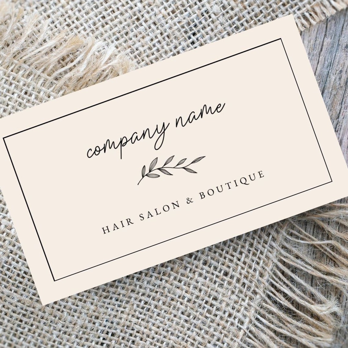 Hair Salon Business Card, Business Card for Beauty Salon, Appointment ...