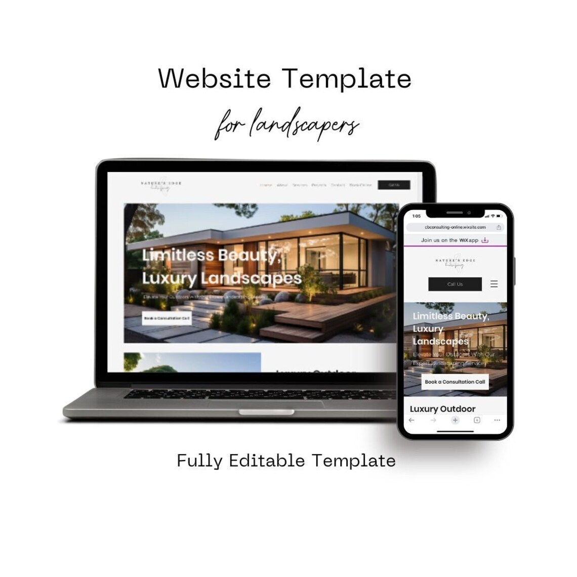 Wix Website Template for Landscaping Businesses, Landscaper Website ...