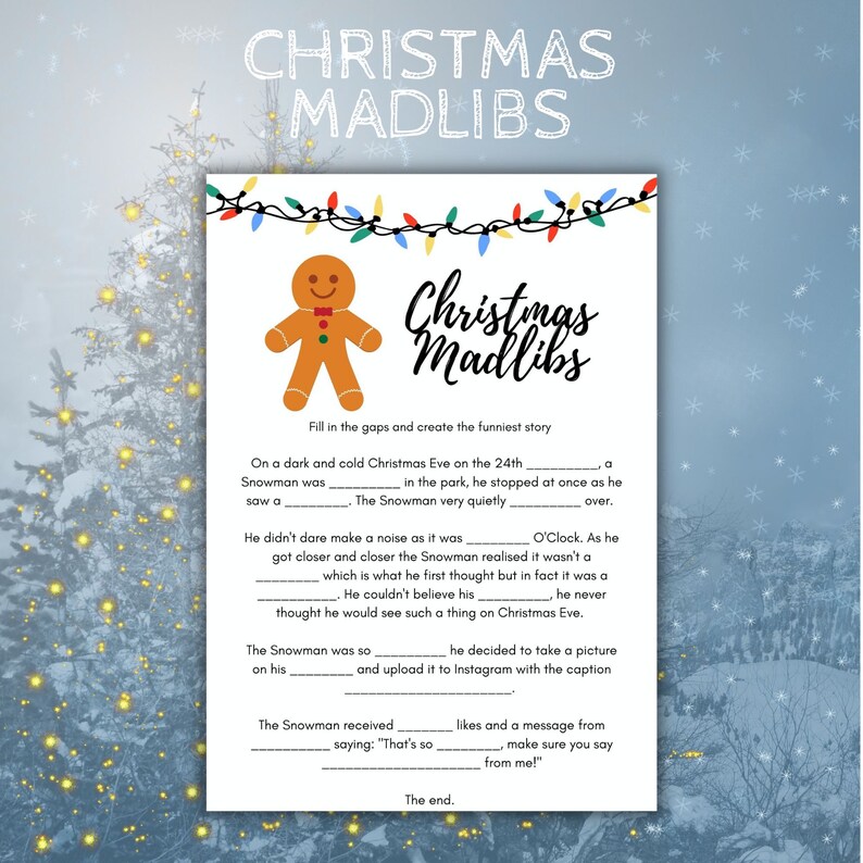 Printable Christmas Family Game Bundle - Etsy