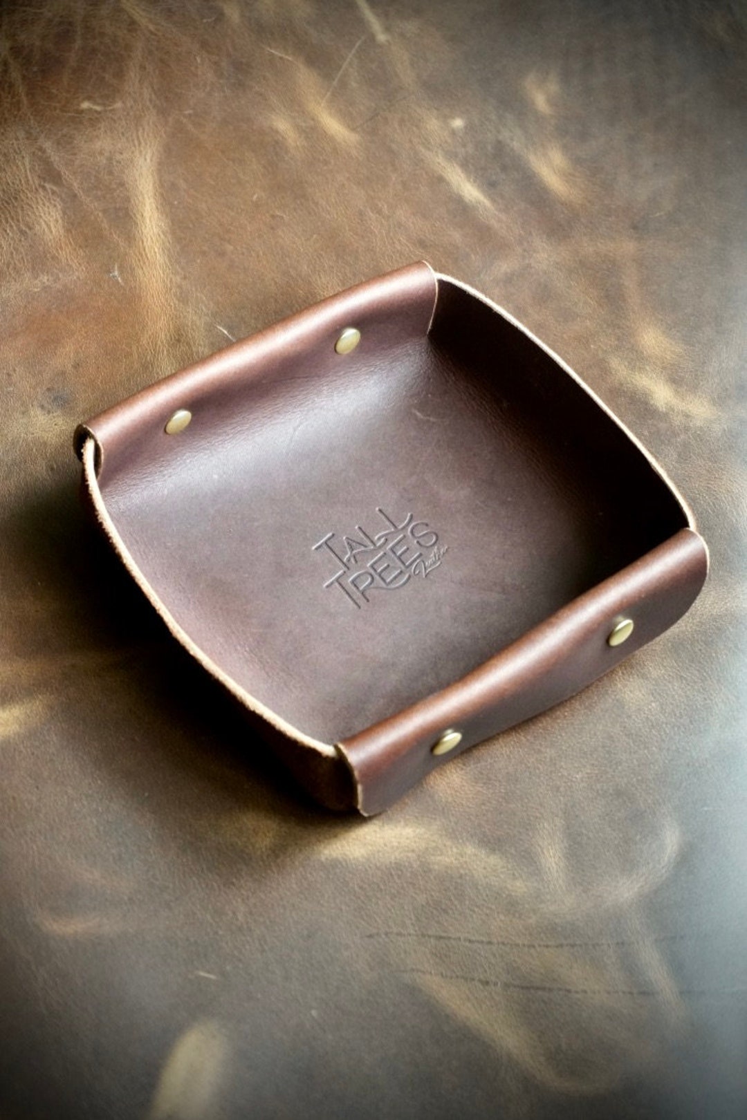 Leather Catch All Tray Leather Valet Tray Catchall Leather Housewarming ...