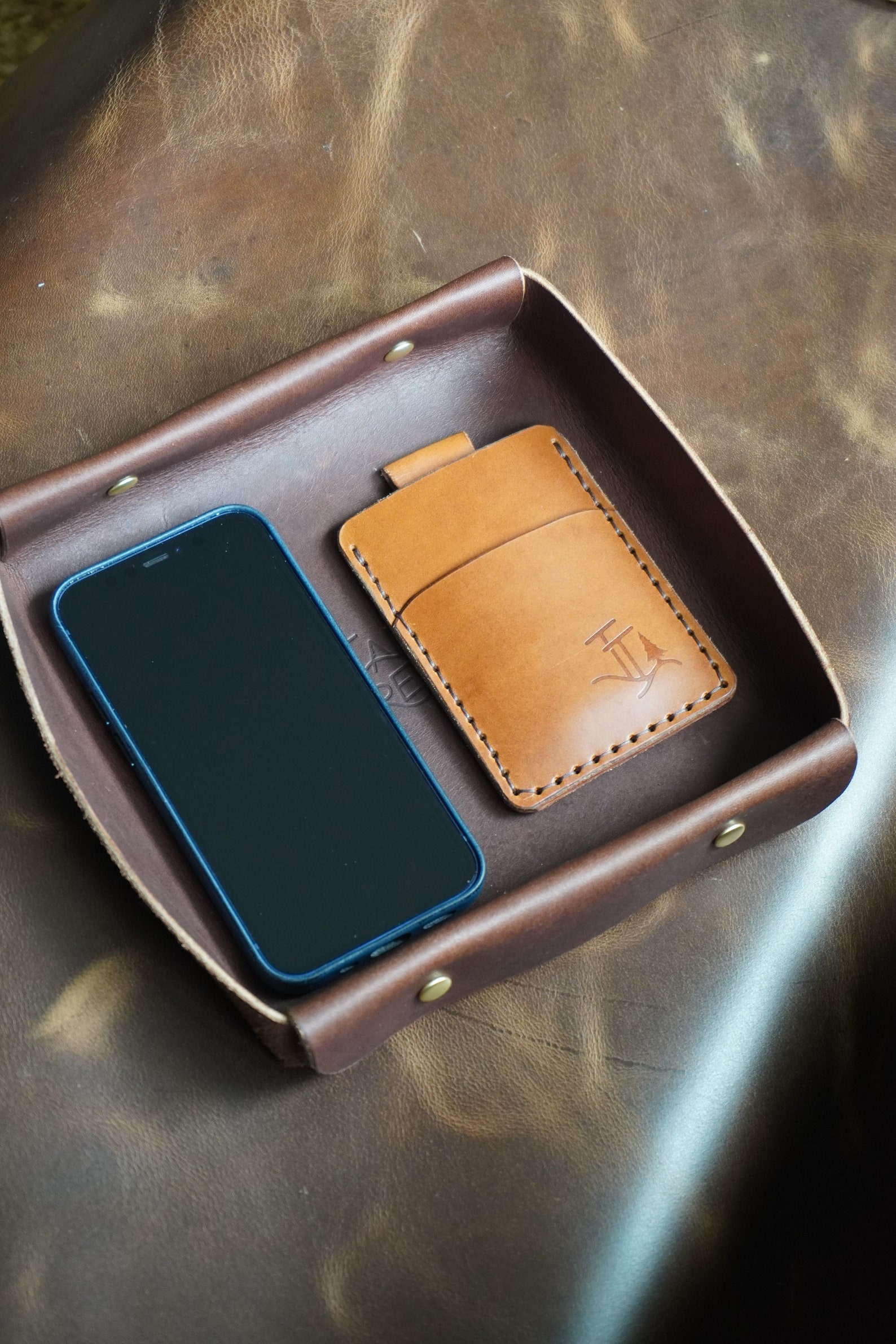 Leather Catch All Tray Leather Valet Tray Catchall Leather Housewarming ...