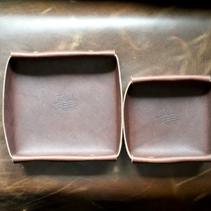 Leather Catch All Tray Leather Valet Tray Catchall Leather Housewarming ...