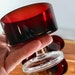 Luminarc Ruby Red With Clear Footed Stem Short Sherbet Ice Cream ...