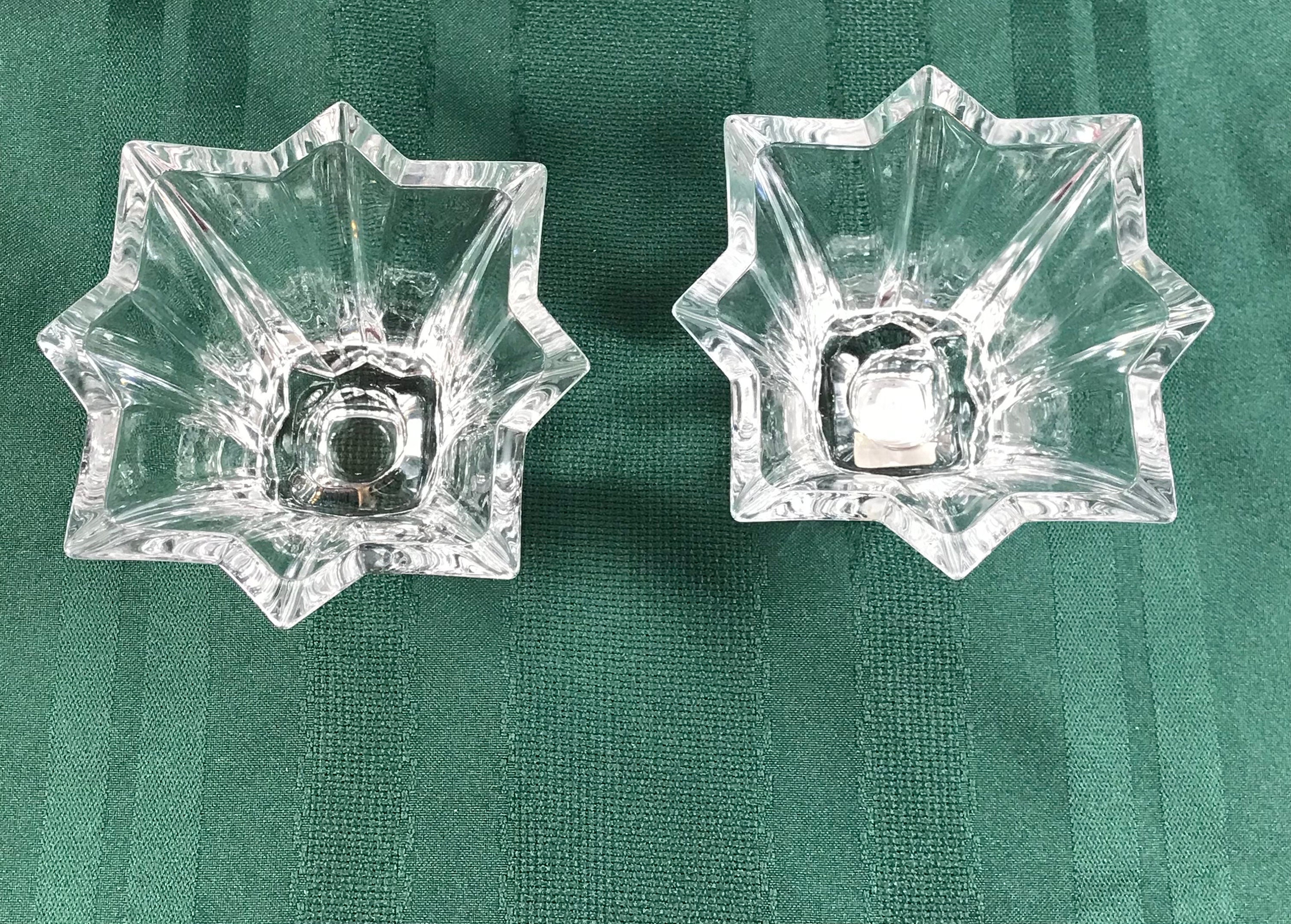 Mikasa Skyline Lead Small Crystal Candle Votive Tealight Holders Rose ...