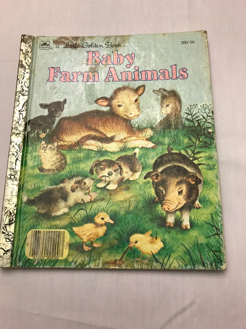 Little Golden Book Baby Farm Animals 1958 Hard Cover Used Collector ...
