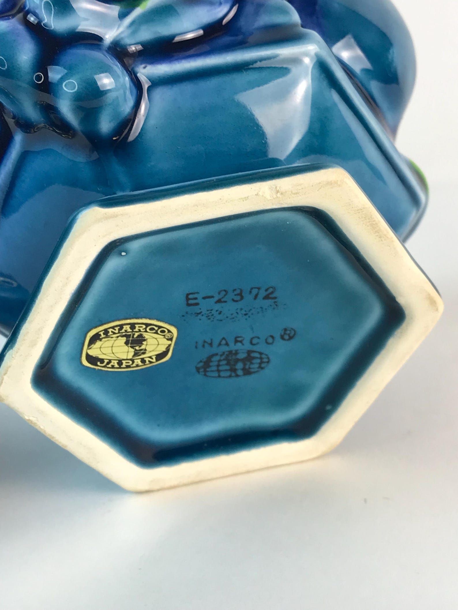 Inarco Mood Indigo Blue Green Sugar Bowl With Spoon Kitchen Dishes ...