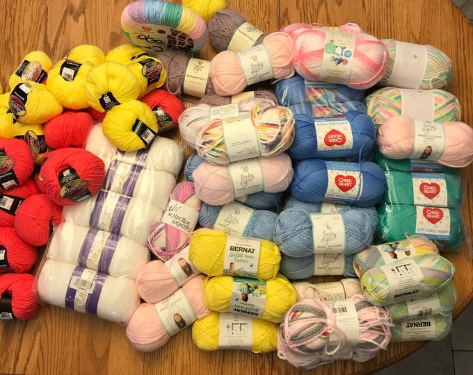 Yarn Mystery Bag Surprise Bag of ACRYLIC Yarn Various Colors for ...