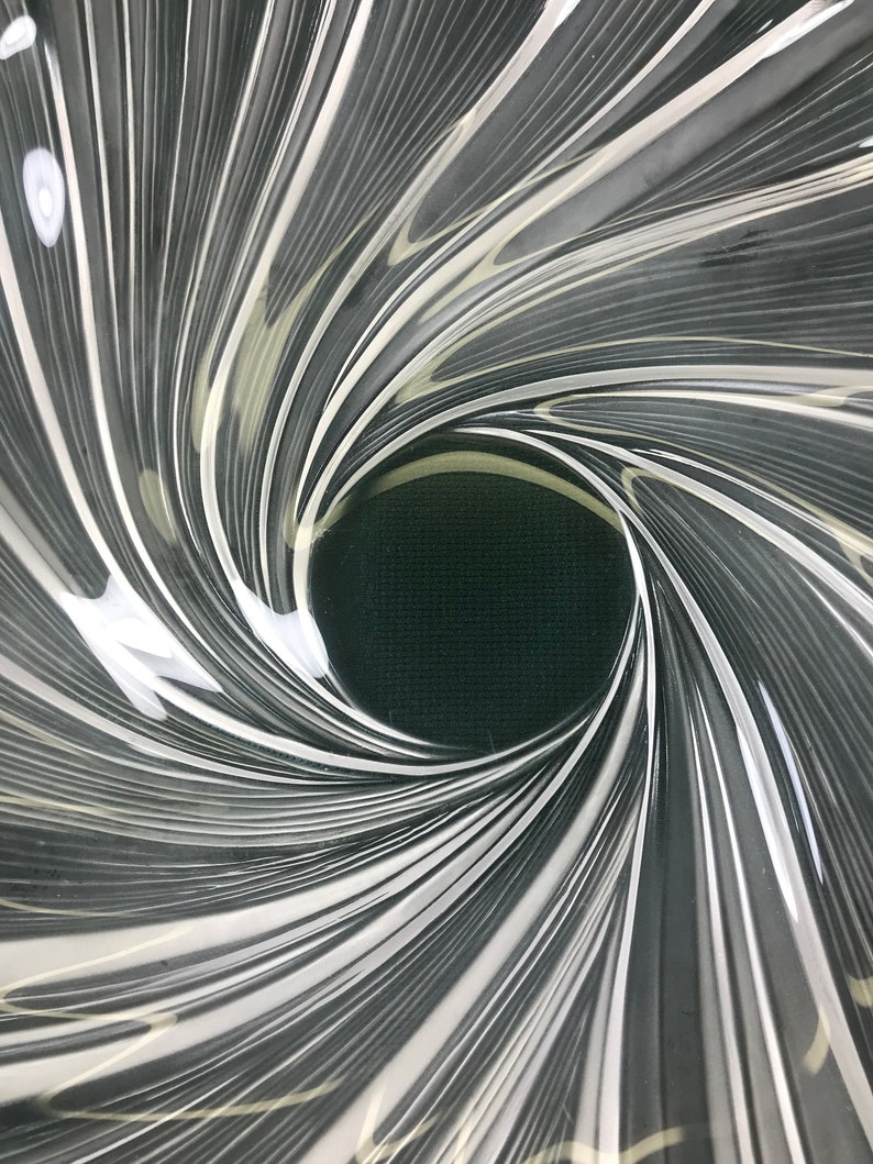 Mikasa Spun Silk Crystal Lead Hostess Platter Dish Frosted Swirl Twist ...