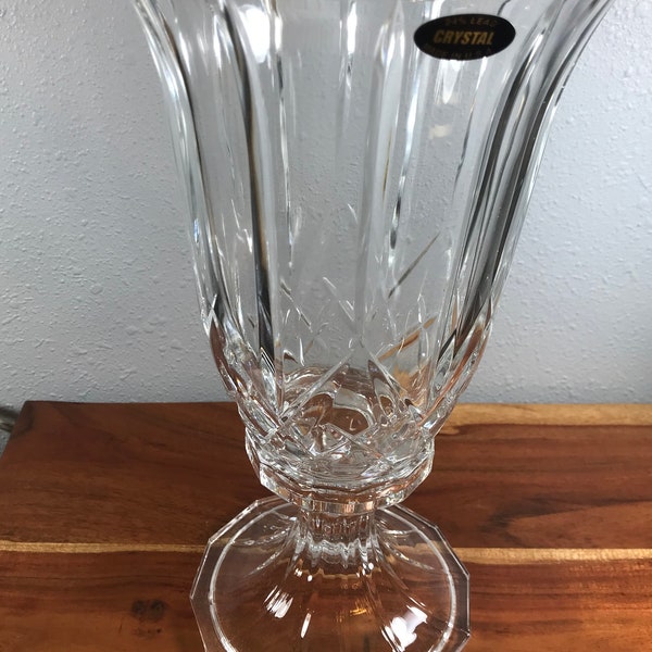 Cut Glass Crystal Hurricane Candle Holder Etsy