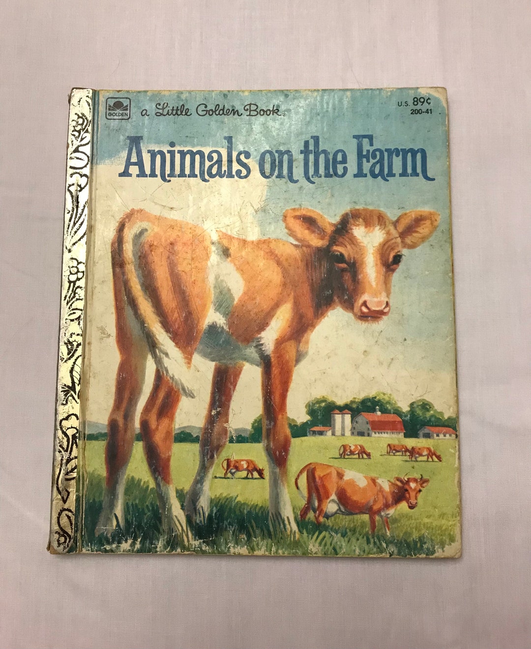 Little Golden Book Animals on the Farm 1968 Hard Cover Used Collector ...