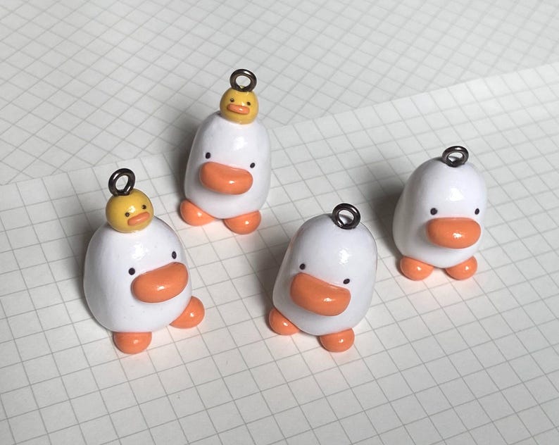 Duck Clay Charms :) - Etsy