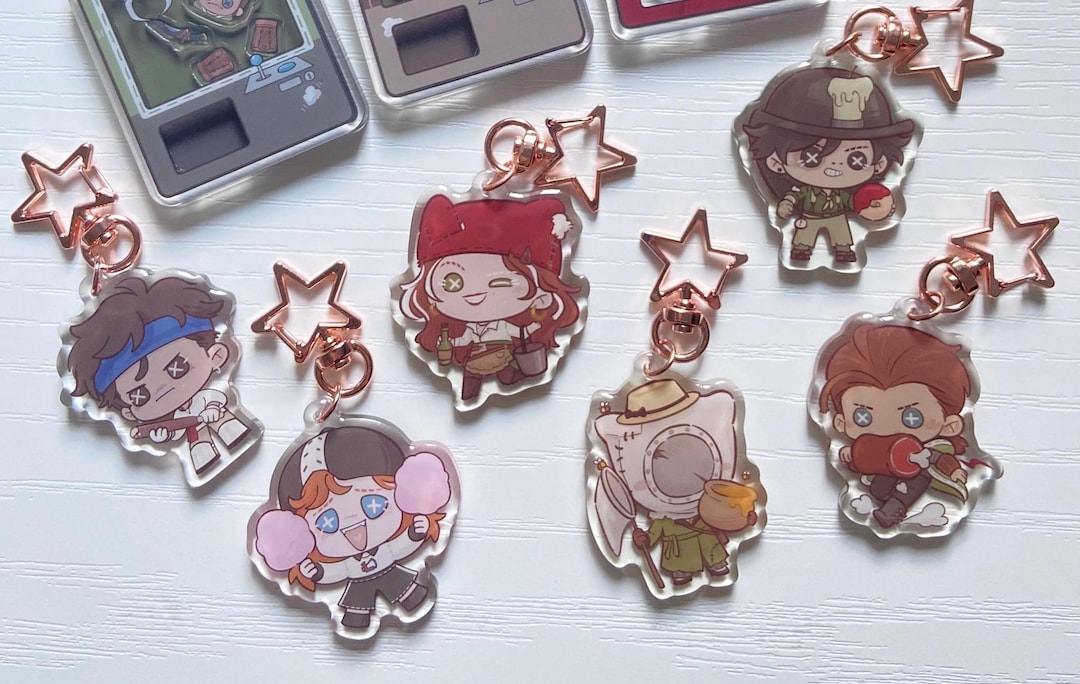 IDV Epoxy Keychains | Identityv Mercenary, Prospector, Barmaid ...