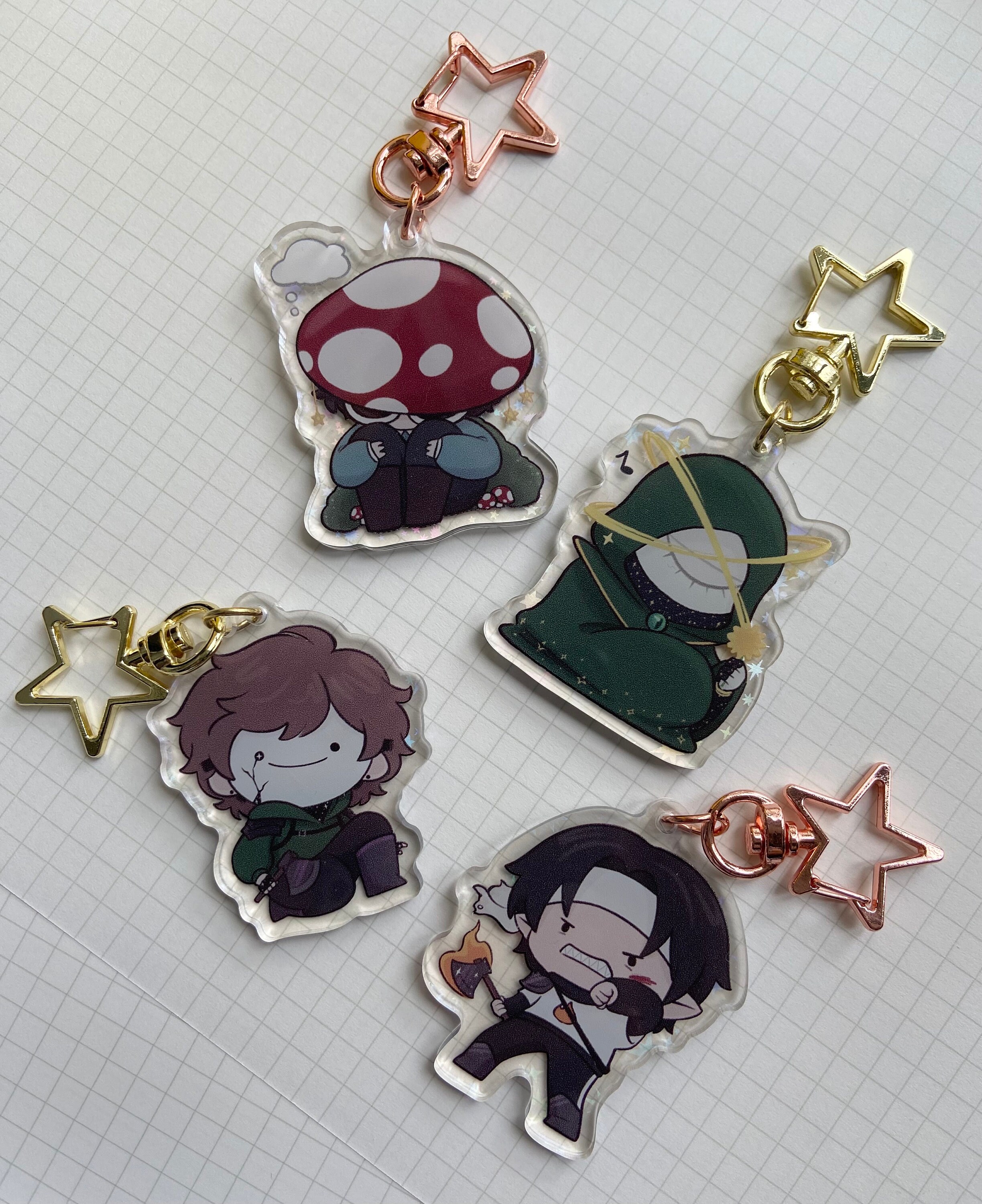 Dream Team DSMP Keychains dream George Sapnap Dreamxd - Etsy