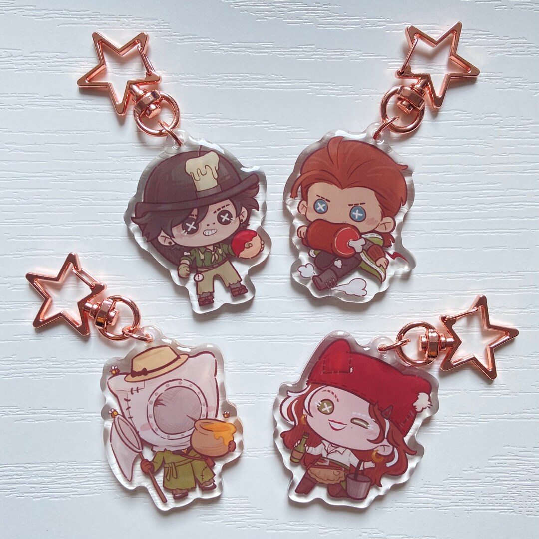 IDV Epoxy Keychains Identityv Mercenary, Prospector, Barmaid ...