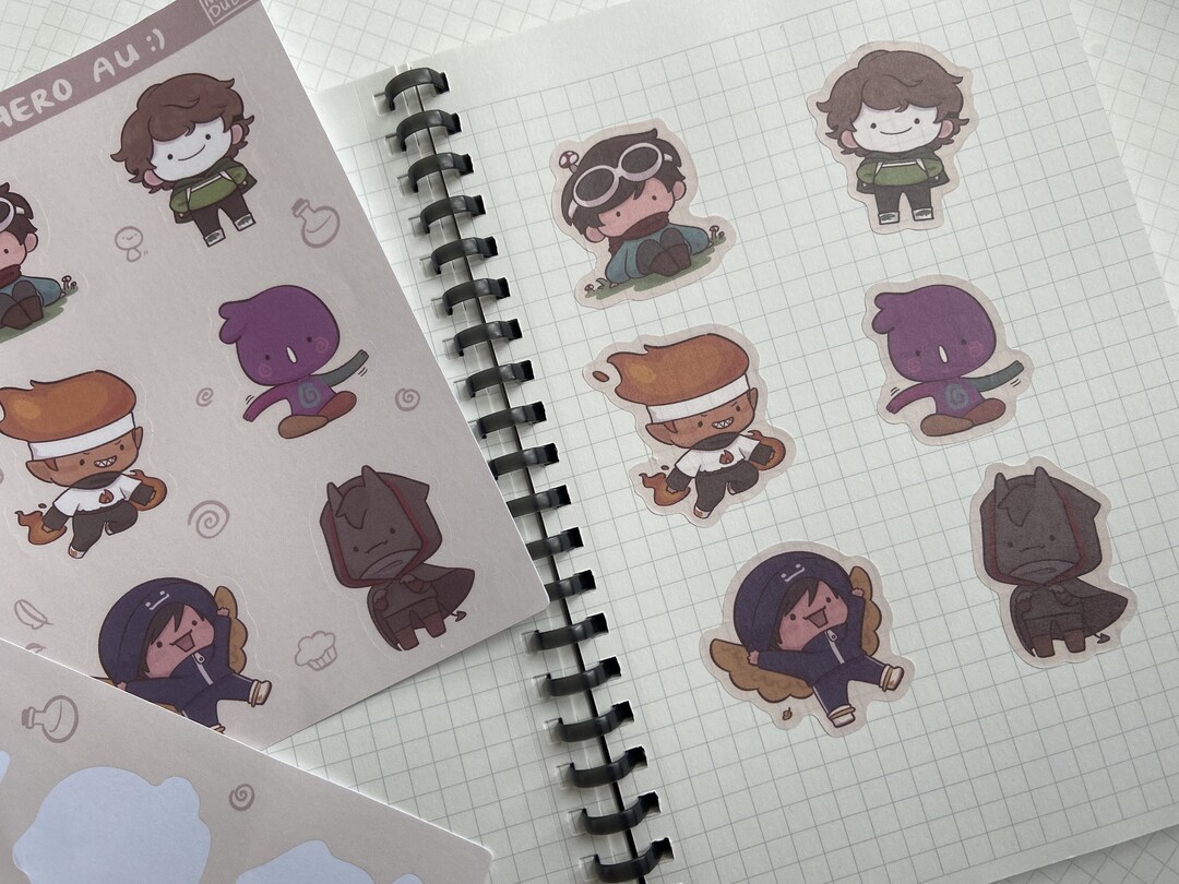 Dream Team Hero AU Washi Sticker Sheet - Etsy