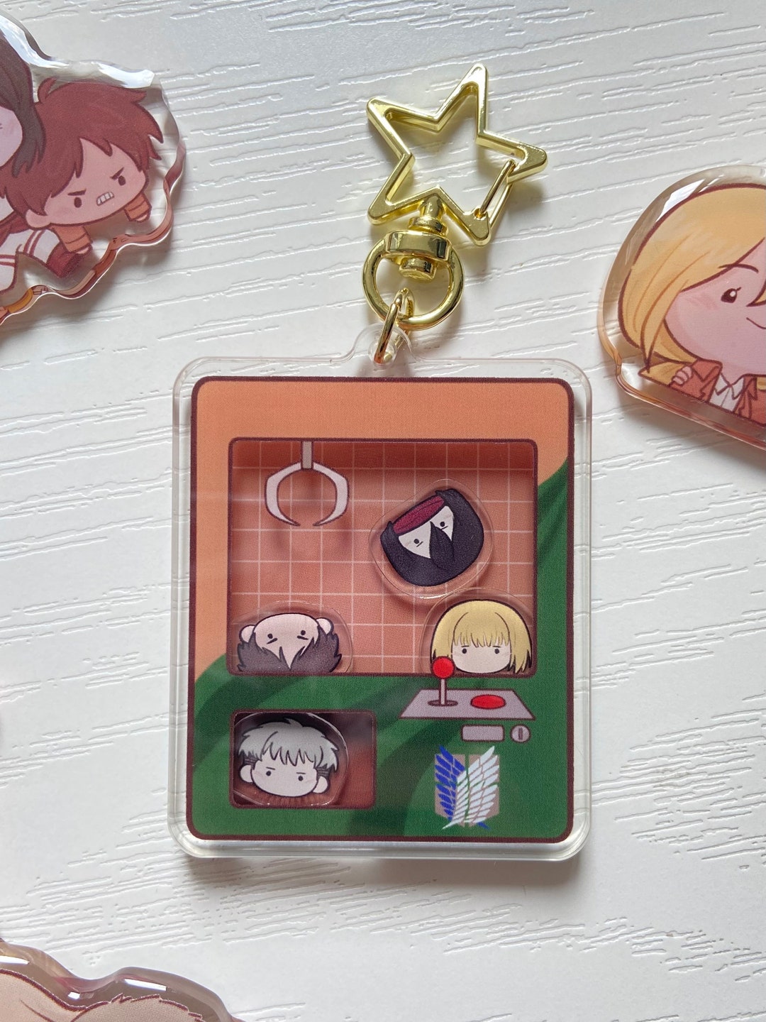 Shaker Keychain Aot - Etsy