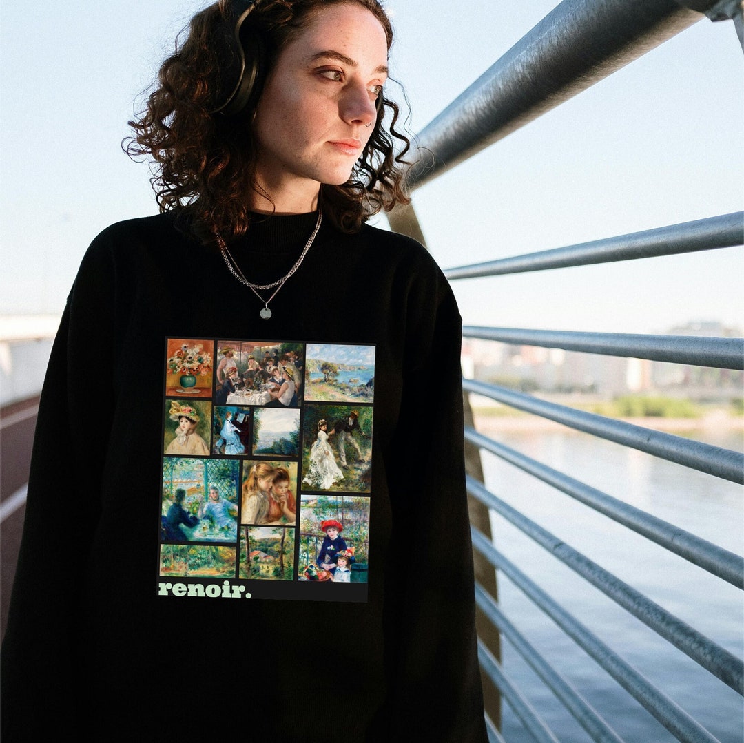 Renoir Artist Collage Crew Neck Sweatshirt - Etsy